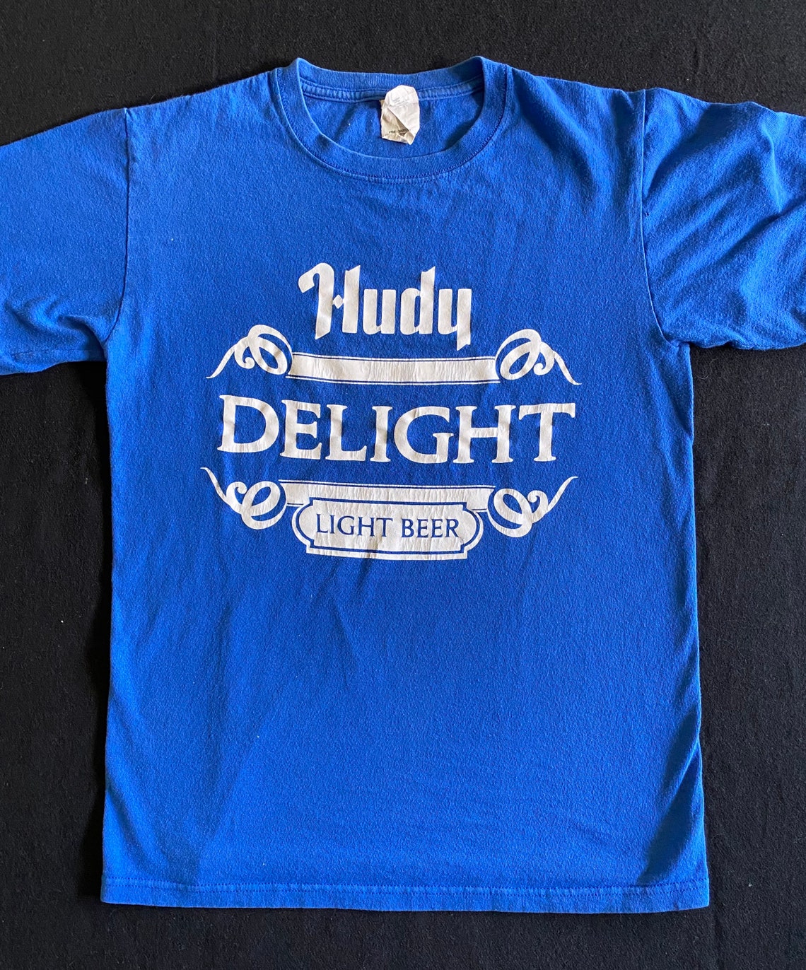 Hudy Delight Light Beer Vintage 80's Blue T Shirt Worn | Etsy