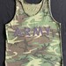 Vintage ARMY Camouflage Tank Top Re Done Re Worked ARMY Logo - Etsy