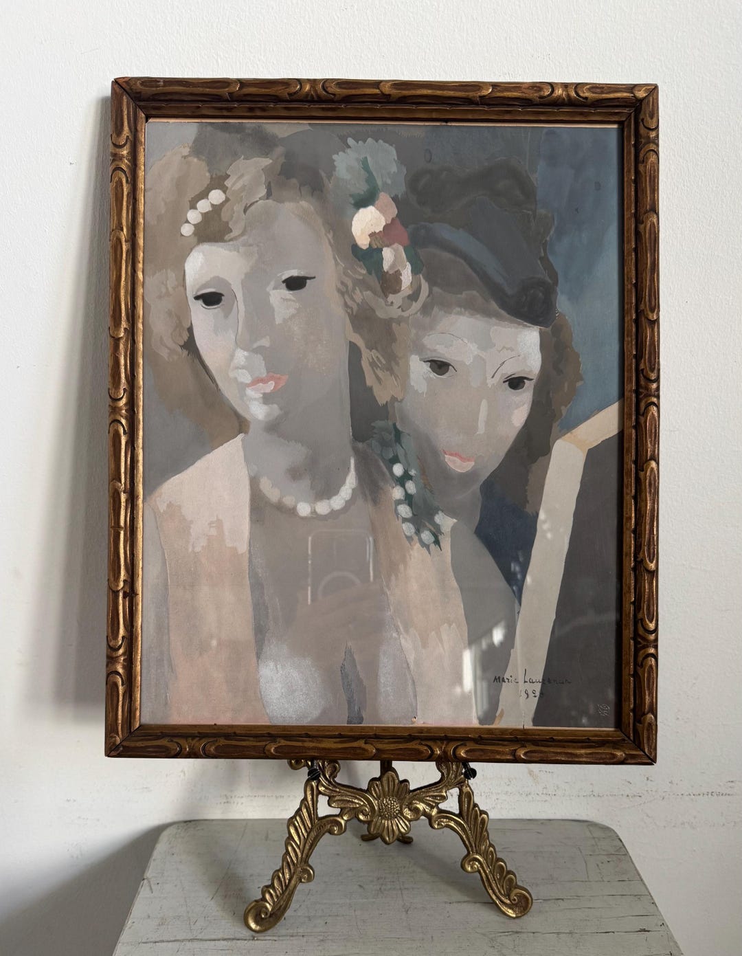 Marie Laurencin French Artist Signed Lithograph Titled Deux Femmes Two ...
