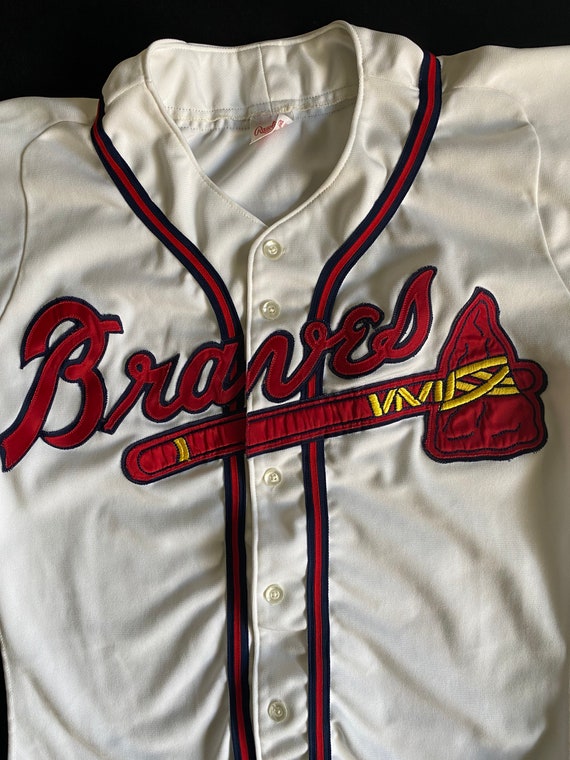 Atlanta Braves 80's 90's Classic Rawlings Baseball Je… - Gem