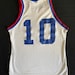 70's 80's Maurice "mo" Cheeks #10 Philadephia '76s NBA Jersey White Red ...
