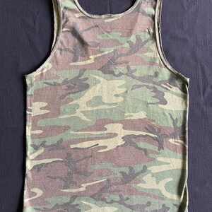 Vintage ARMY Camouflage Tank Top Re Done Re Worked ARMY Logo ...