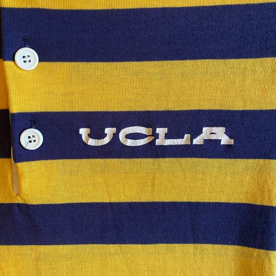 70’s UCLA Iconic Preppy Rugby Style Shirt Yellow and … - Gem