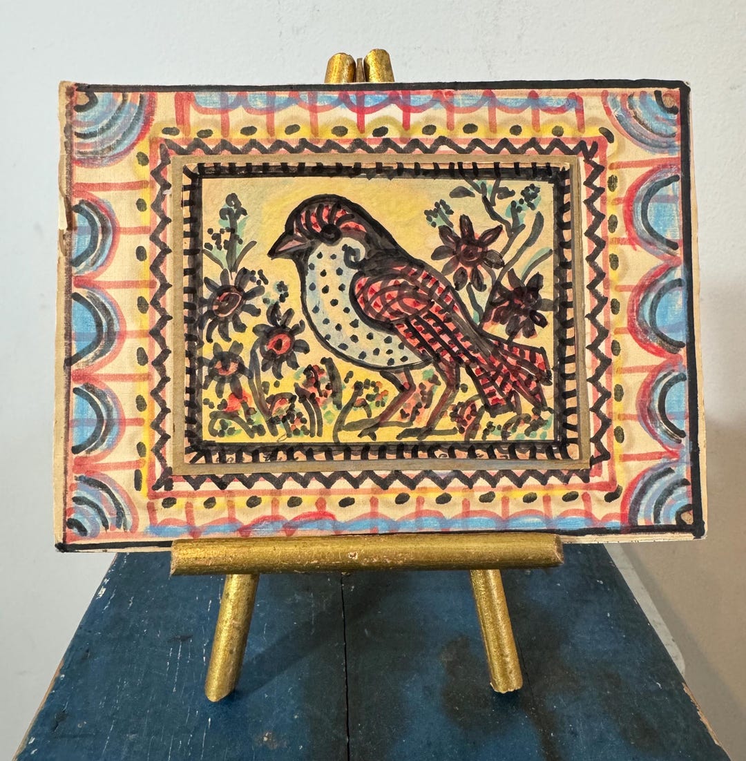 Rare Collectible Silvia Roberti Folk Art Chicago Outsider Artist Hand ...