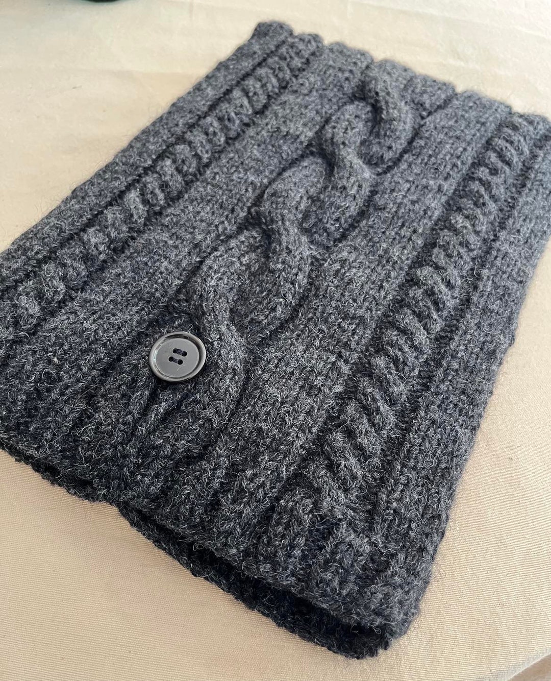 Hand Knit Laptop Sleeve/ for MacBook Air 15 M2/ Soft and Cosy Laptop ...