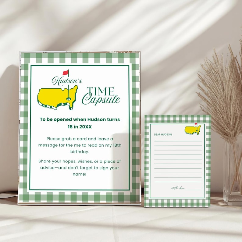 Golf 1st Birthday Party Signs Bundle, Masters First Birthday Signs ...