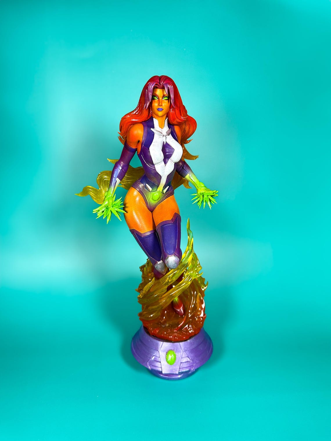 DC Comics Starfire 1:6 Scale Custom Statue Teen Titans LIGHTS UP (read ...