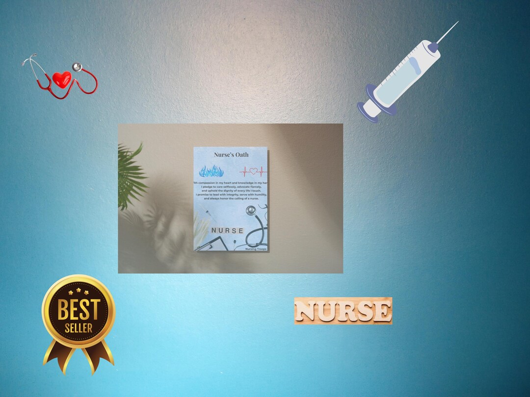 Printable Nurse Oath Quote – Nurse Gift – Digital Nursing Wall Art ...
