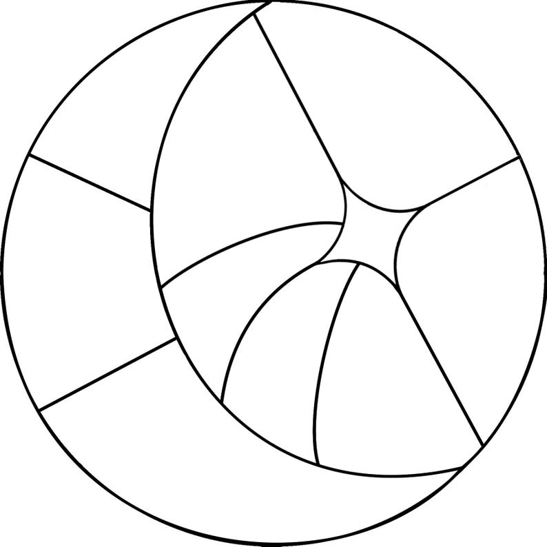 4 Pdf Stained Glass Space Themed Patterns - Etsy