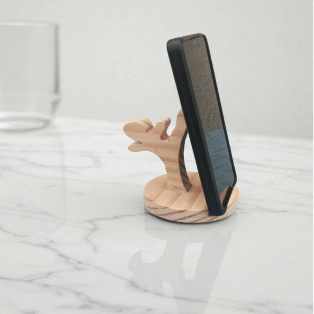 Tabletop Wooden Arts Kick Style Mobile Stand | Mobile Holder |cell ...
