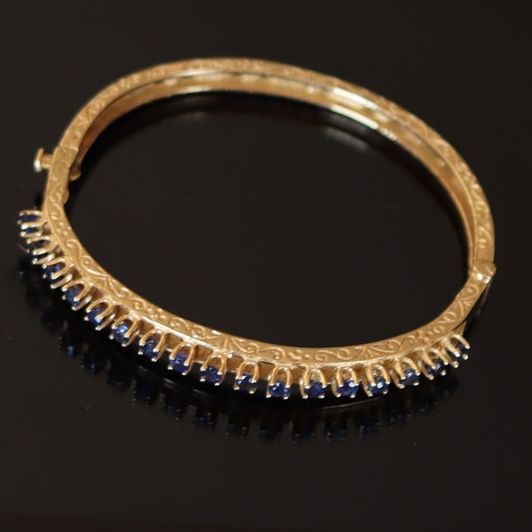 Blue Gold Bracelet - Etsy