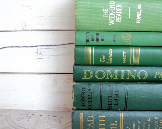 Green Books Ombre Instant Library Collection Decorative Books - Etsy