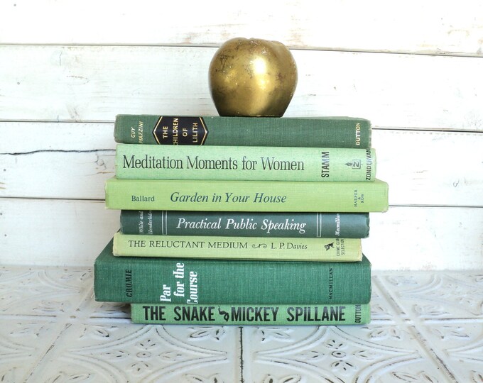 Green Books Instant Library Collection Decorative Books Photography ...