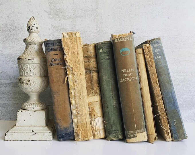 Aged Coverless Instant Library Book Collection by Vintage Decorative ...