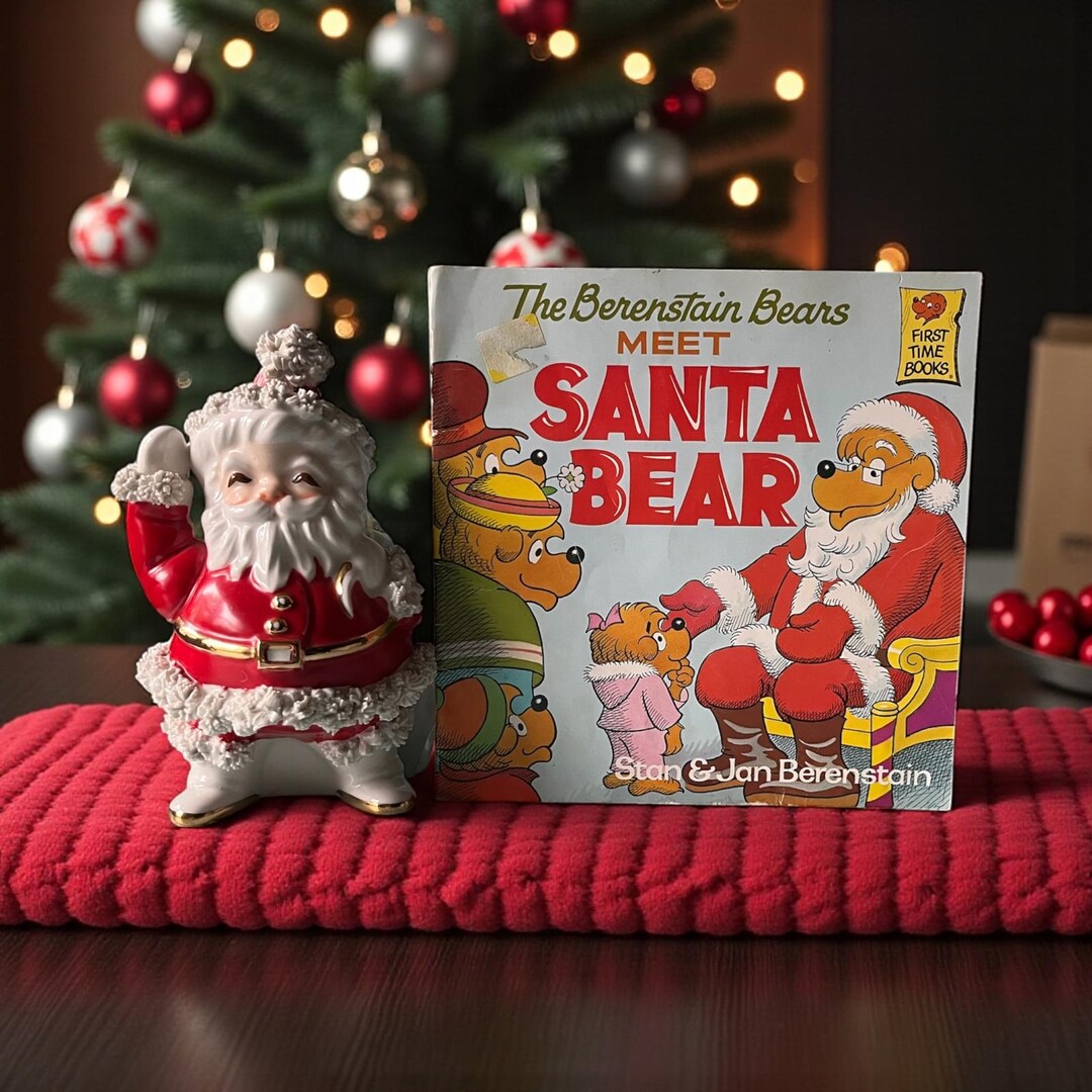 The Berenstain Bears Meet Santa Bear 1984 - Children's Holiday Book PB ...