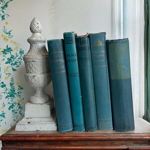 Vintage Shades of the Sea Teal Books Instant Library Decorative Book ...