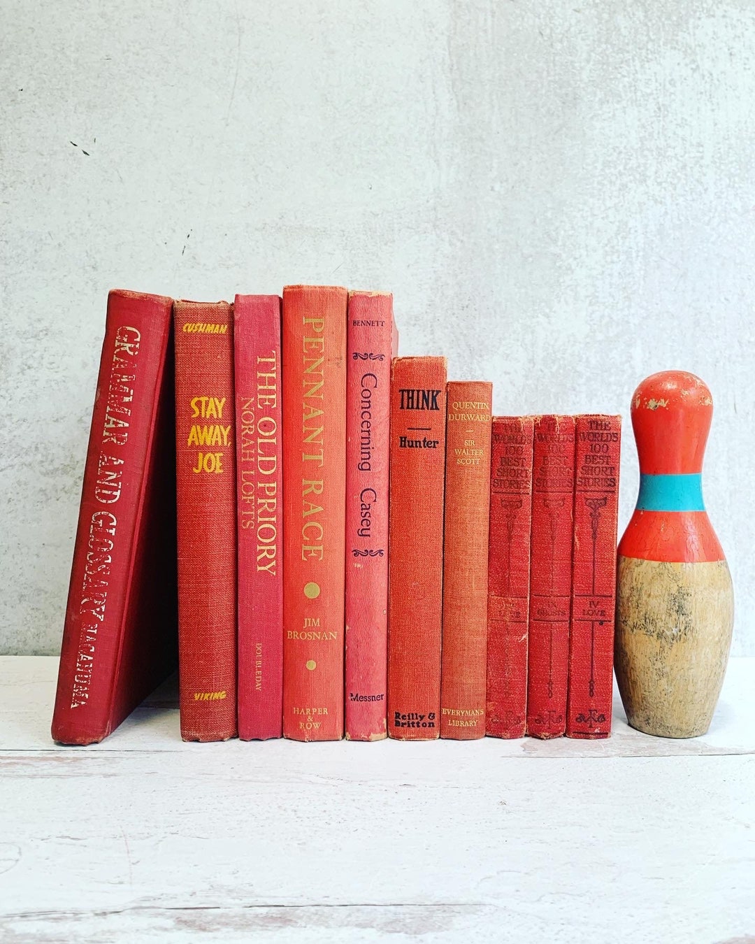 Vintage Book ONE Red Titles Listed Below Price is per Book Beautiful ...