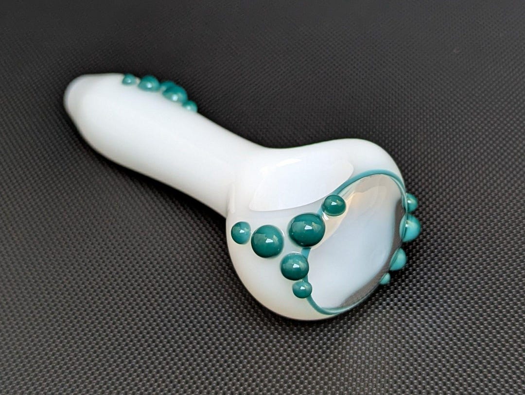 White Glass Pipe // Window Pipe // Agua Azul Accents - Etsy