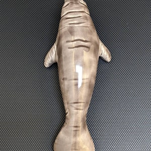 Manatee Ceramic Pipe // Gray Glass Glazed - Etsy