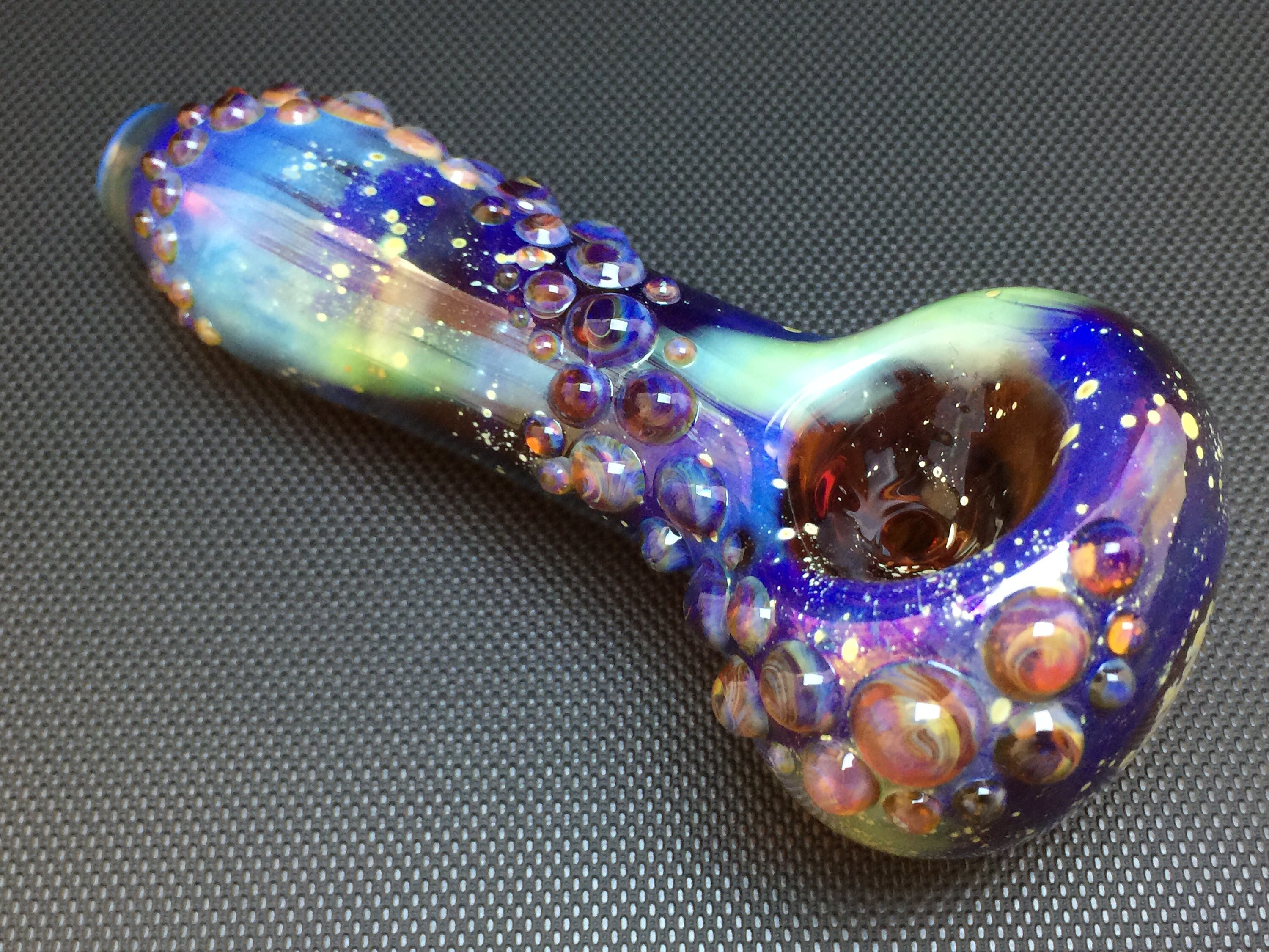 Hand Blown Glass Pipe Galaxy Pipe Spoon Pipe Tobacco Pipe | Etsy