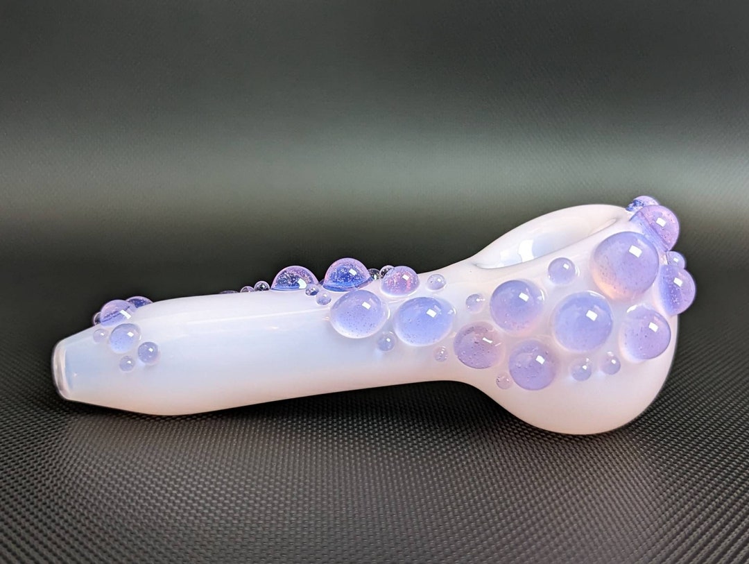 Pink Glass Pipe // Pink Slyme Trail // Pocket Pipe - Etsy