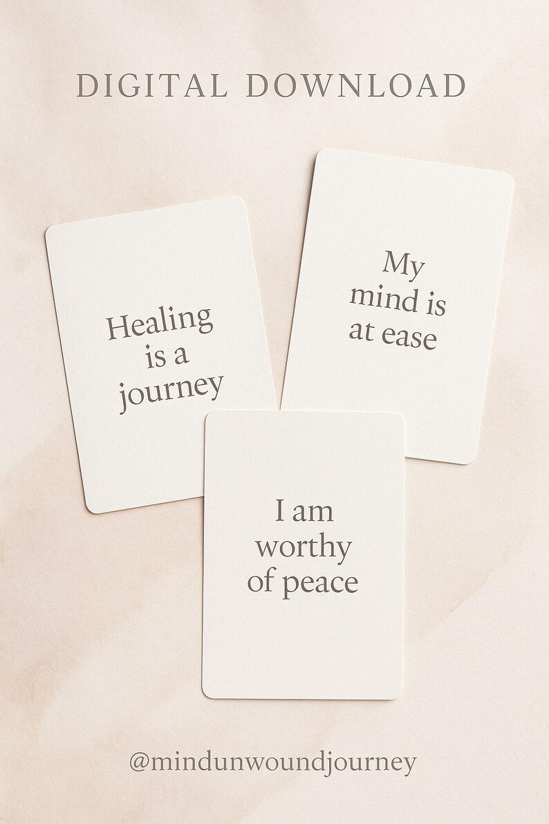 Printable Affirmation Cards for Mental Health- Daily Self-care ...