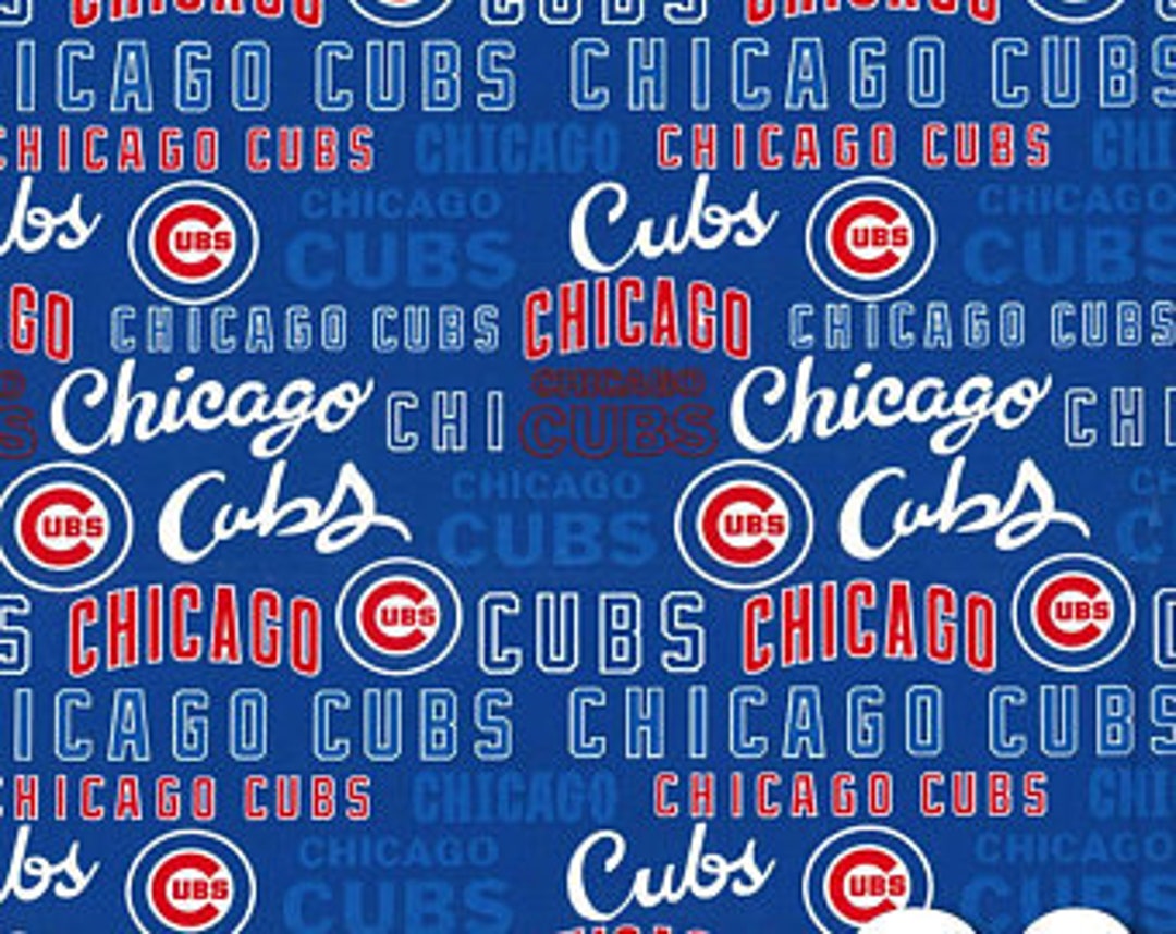 1/4 Yard Chicago Cubs Cotton Fabric - Etsy