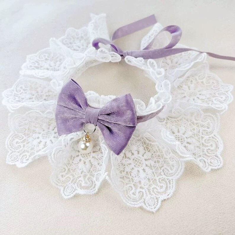 Cute Cat Collars | Lace Pet Bib for Cats & Dogs | Kitten Collars | Lace ...