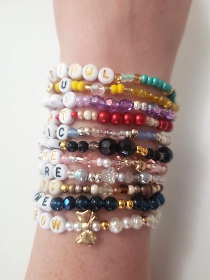 Taylor Swift Inspired Beaded Friendship Bracelet: Eras Tour and ...