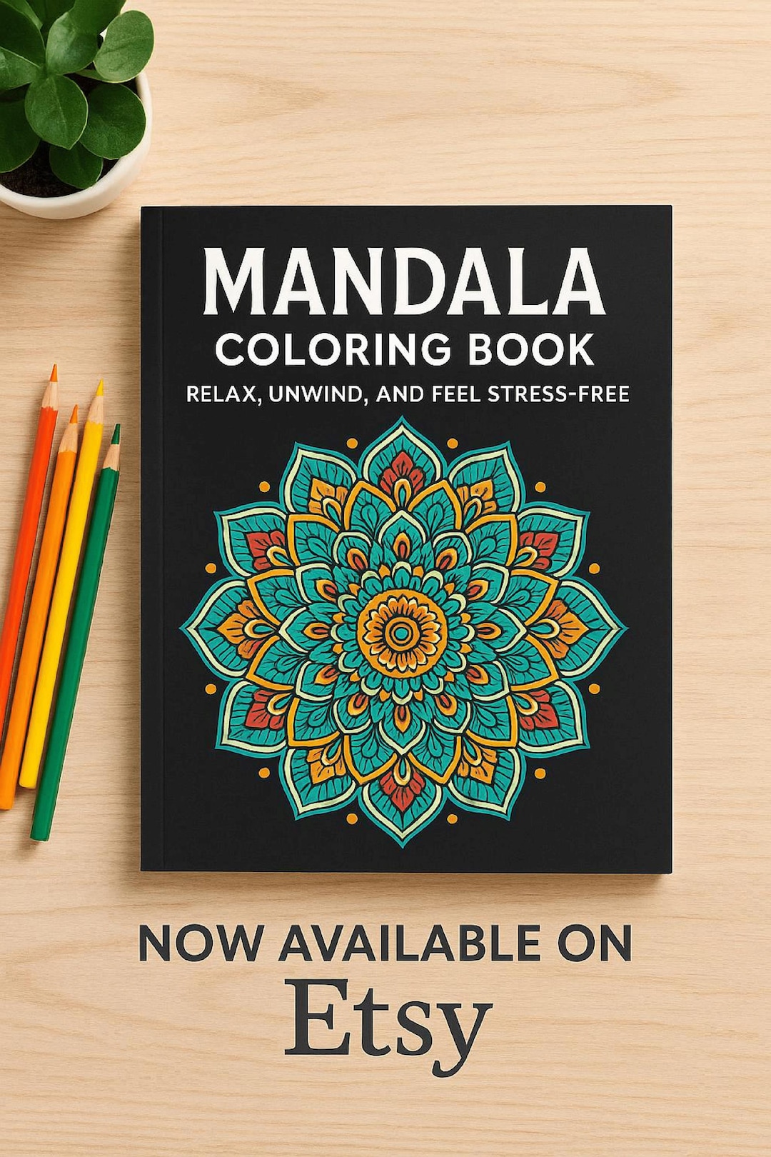 Mandala Coloring Book for Adults – Relaxing Stress Relief, Mindfulness ...