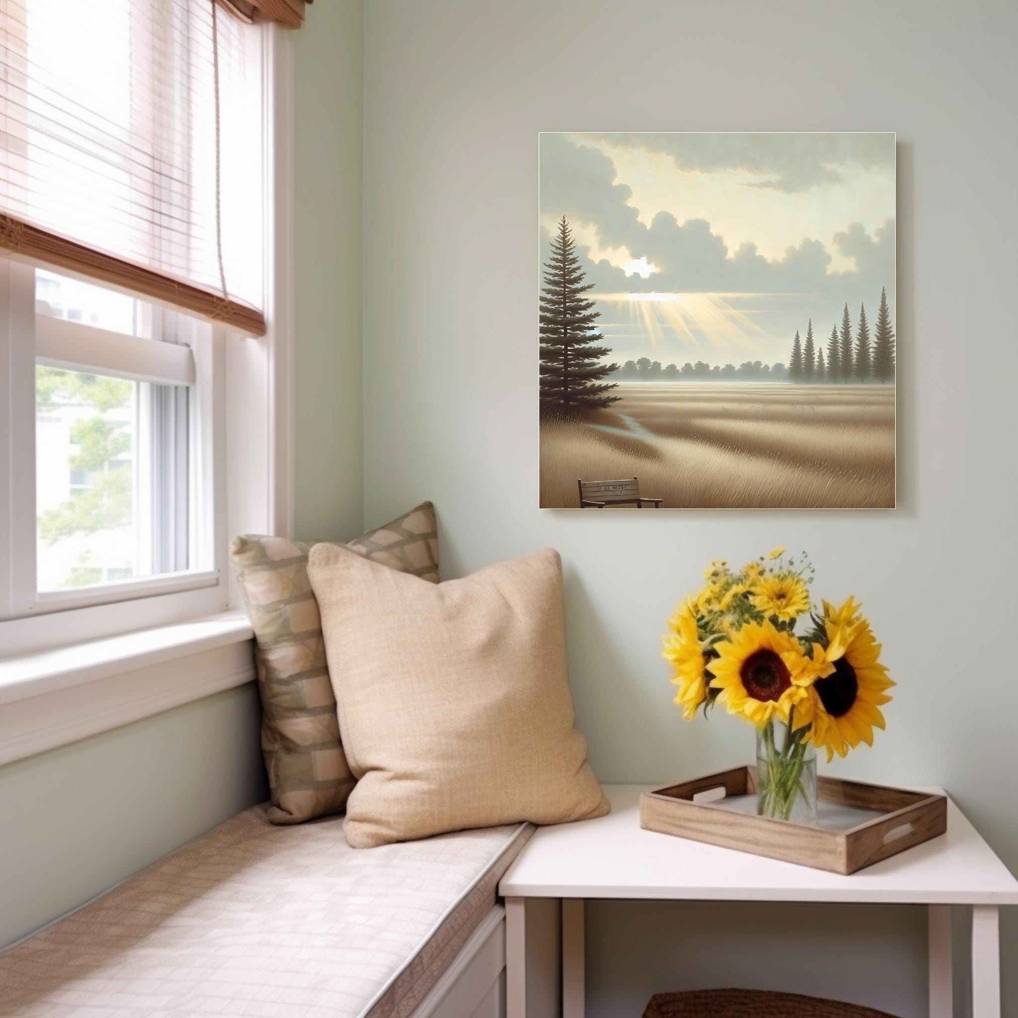 Christian Wall Art Printable - in the Quiet He Speaks - Peaceful Nature ...