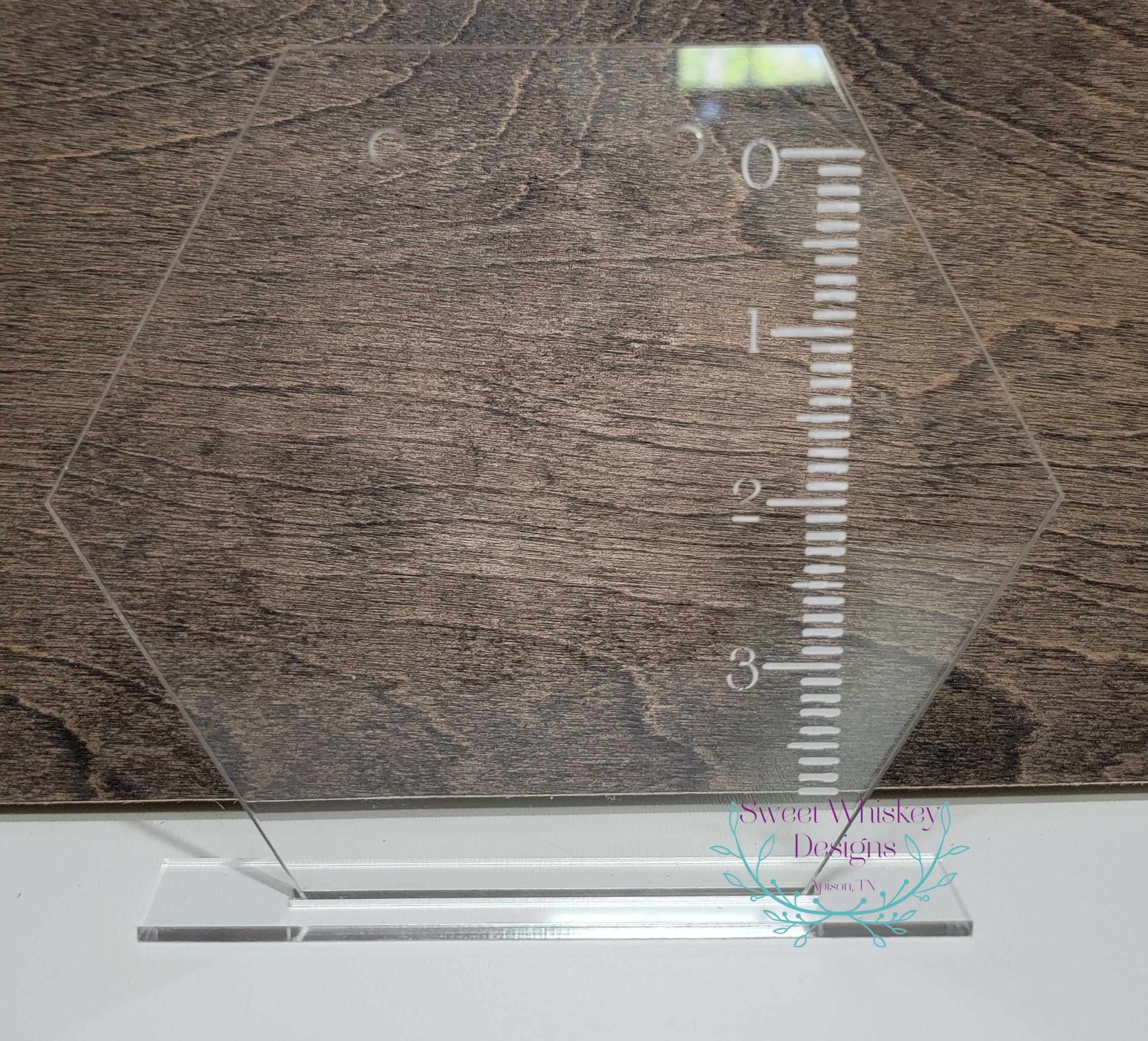 Earring Display With Ruler Measurement Business Logo - Etsy