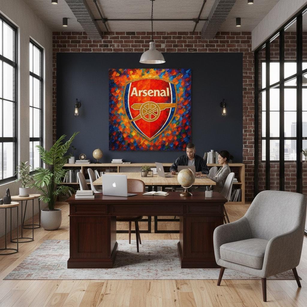 Arsenal Wall Art Printable, Arsenal Logo Poster, Football Wall Art ...