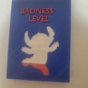 3D Printed Lilo and Stitch Badness Level Fidget - Etsy