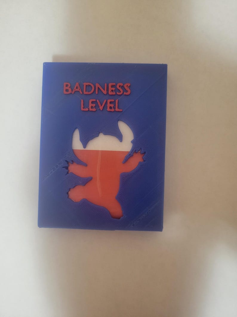3D Printed Lilo and Stitch Badness Level Fidget - Etsy