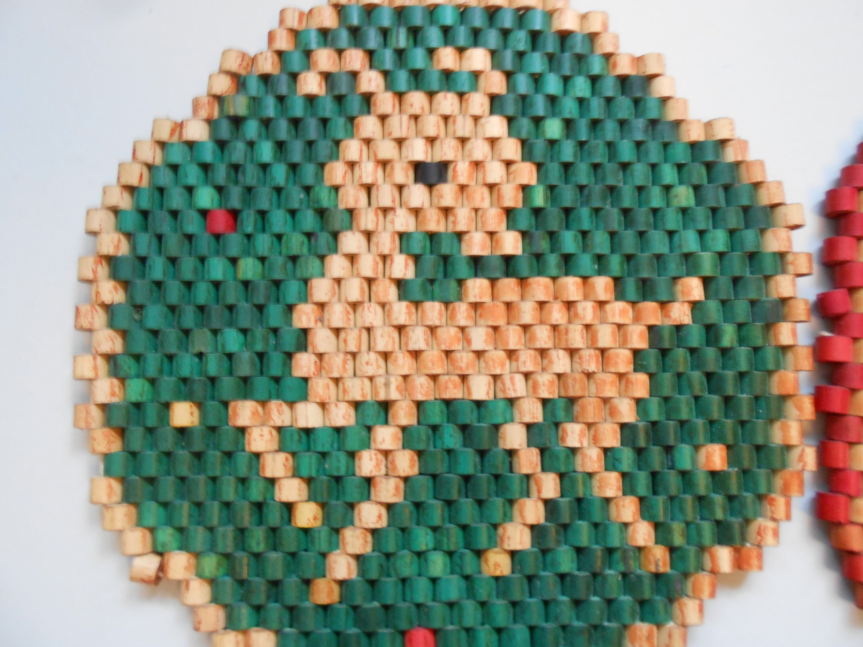 Two Vintage Wooden Bead Trivets - Etsy