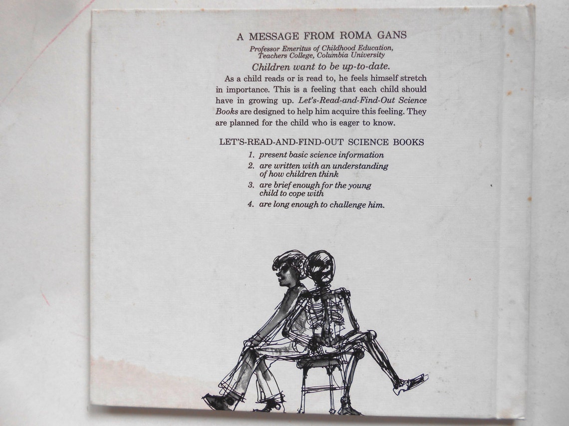 The Skeleton Inside You, a Vintage Children's Book - Etsy