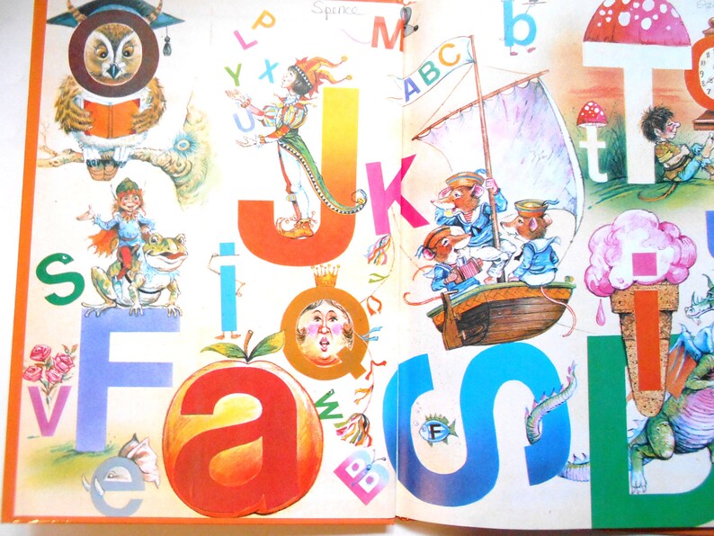 An Amazing Alphabet, a Vintage Children's ABC Book - Etsy