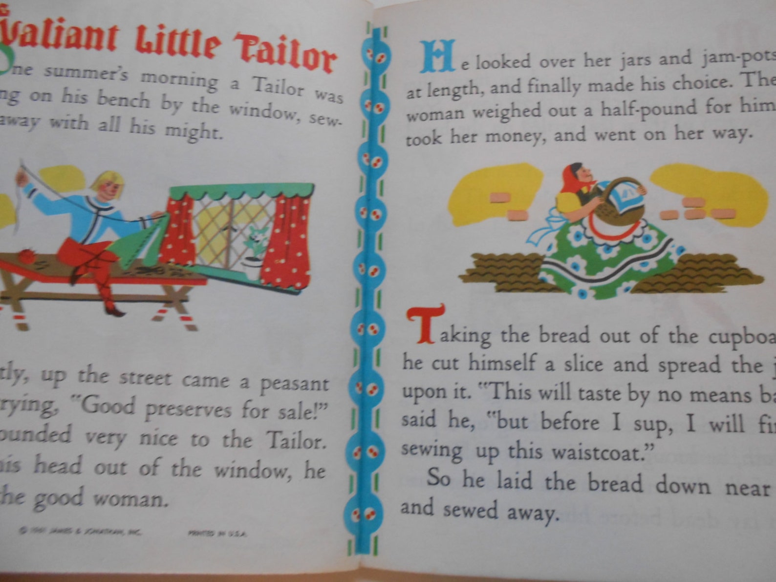 The Valiant Little Tailor, a Vintage Children's Book, 1961 - Etsy