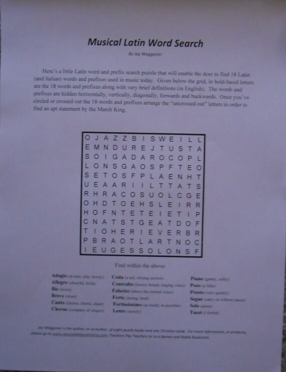 Homeschoolinghomeschooling Latin9 Puzzle Latin Expressions | Etsy