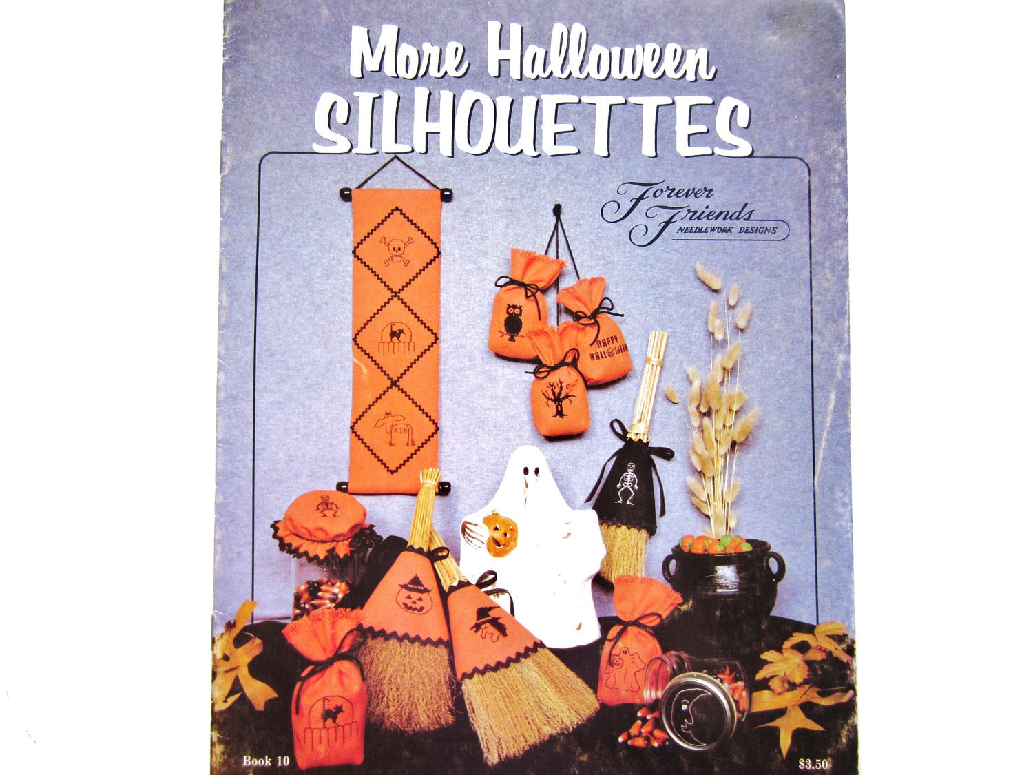 Halloween Cross Stitch Book, Vintage Craft, More Halloween Silhouettes ...