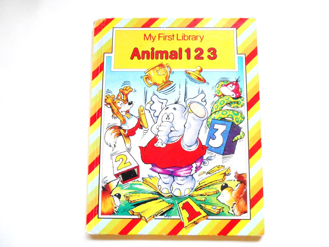 Animals 1 2 3, a Vintage Children's Counting Book - Etsy