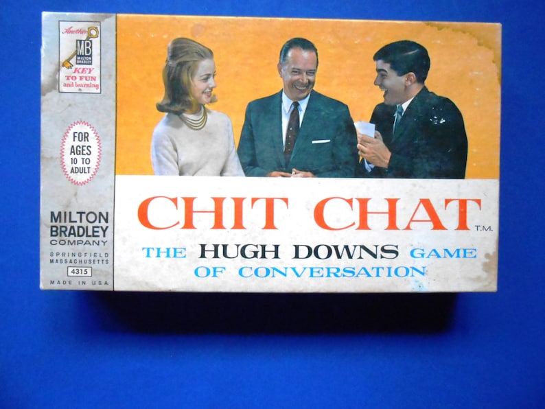 Chit Chat, the Hugh Downs Game of Conversation, a Vintage Board Game - Etsy