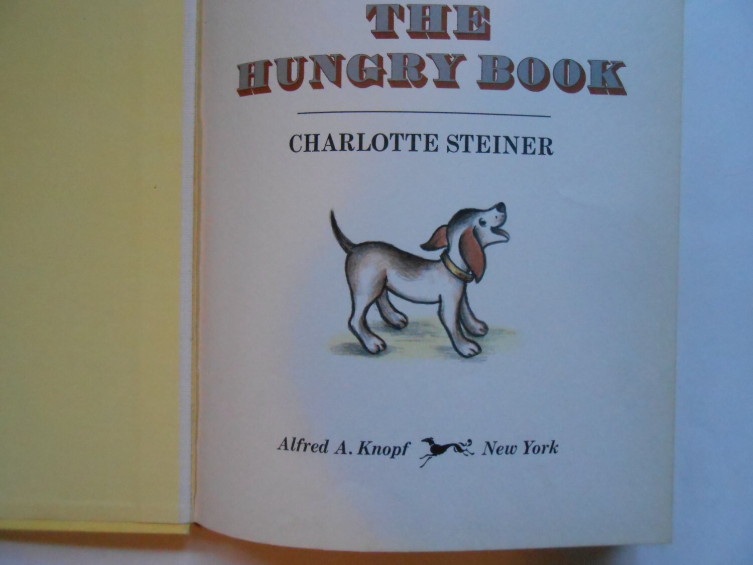 The Hungry Book a Vintage Children's Picture Book by - Etsy