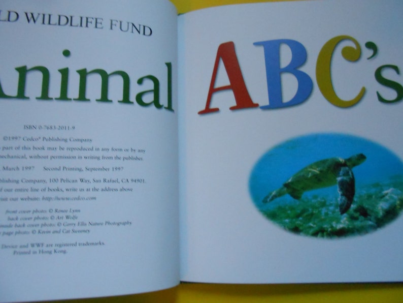 Animal Abc's a Vintage Children's Alphabet Book - Etsy