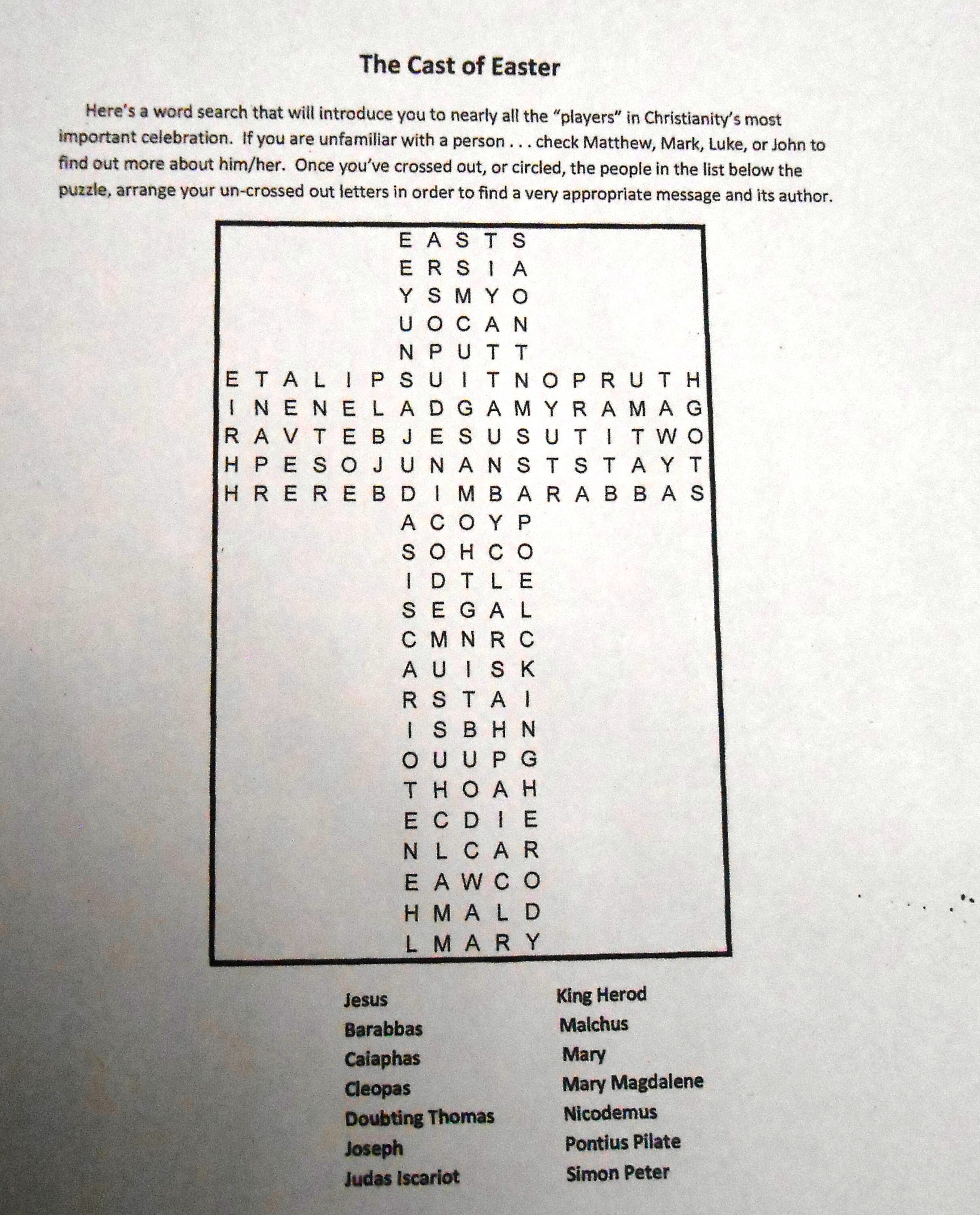 Easter and Lent Puzzles,eleven Puzzle Package,word Search,matching ...