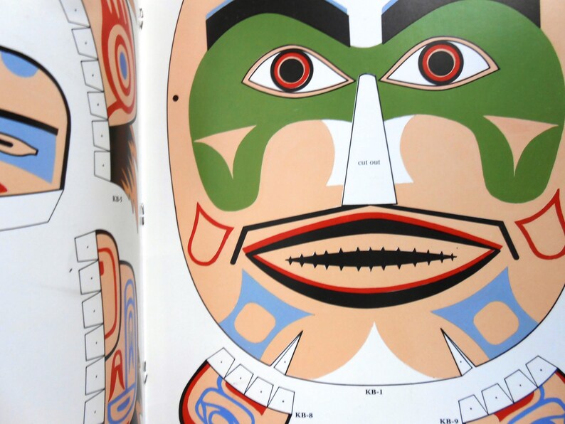 Cut and Make North American Indian Masks in Full Color, 1989 - Etsy