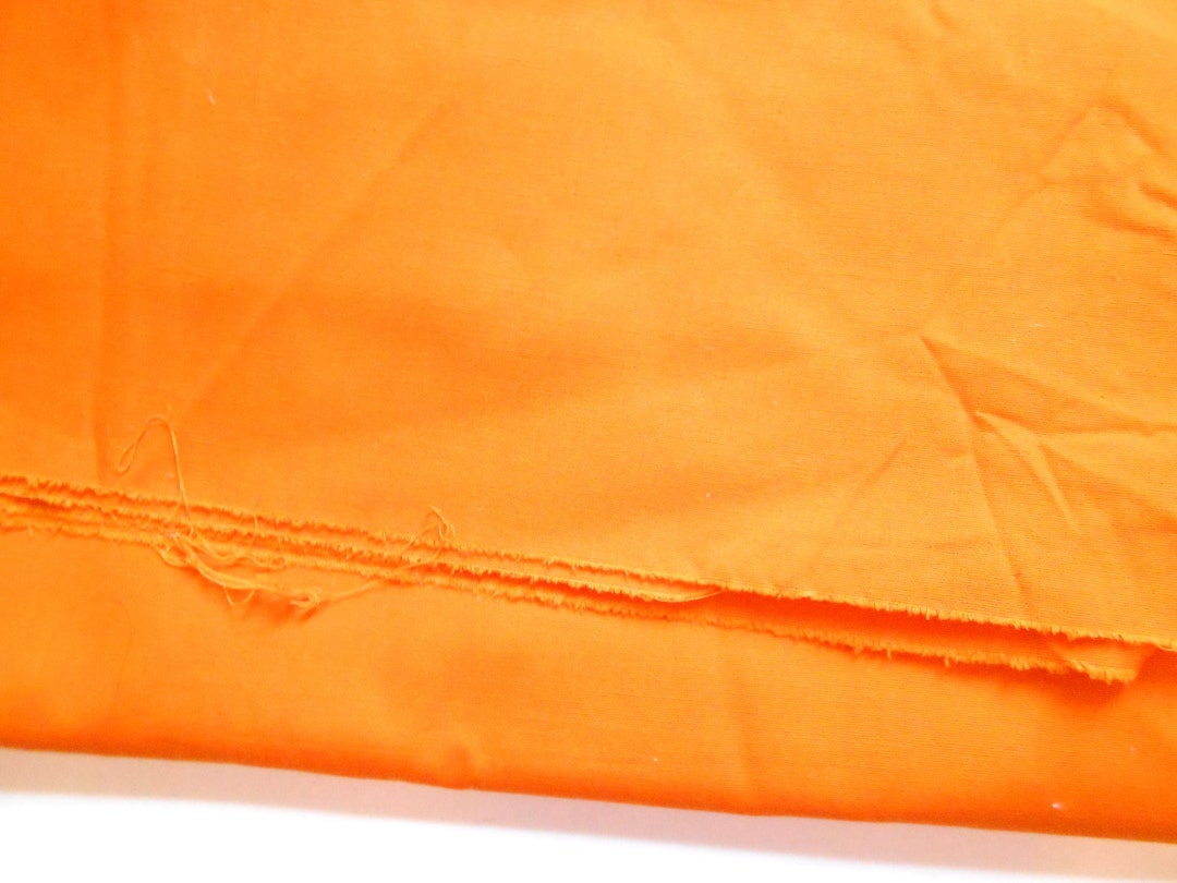 Vintage Fabric, Orange, 3 1/2 Yards - Etsy