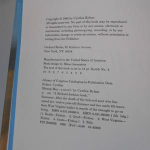 Missing May, a Vintage Children's Book by Cynthia Rylant - Etsy