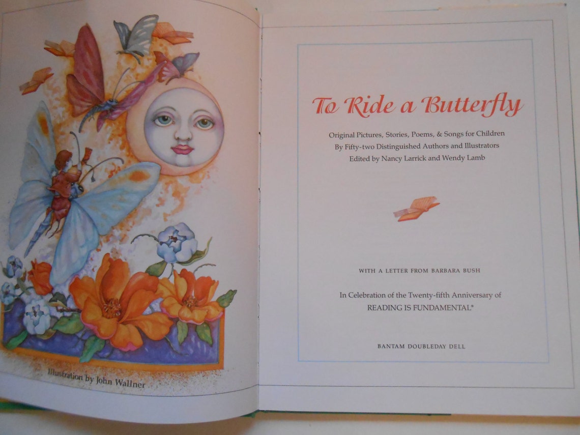 To Ride a Butterfly Original Pictures Stories Poems and - Etsy